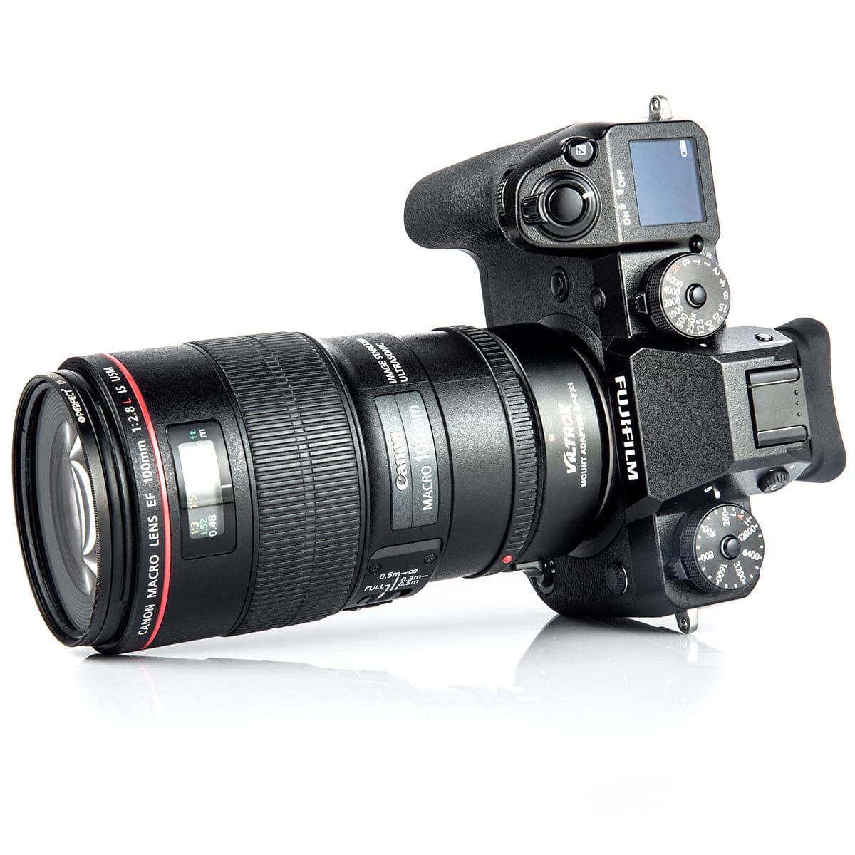 EF-FX1 PRO /EF-FX1 /EF-FX2 Adapter Ring Canon EF/EF-S Lens Transfer To FUJIFILM X-mount Cameras ...